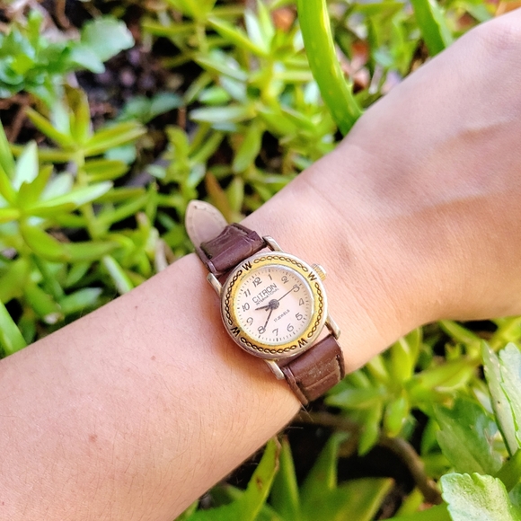 Citron | Accessories | Citron 7 Jewels Faux Leather Watch | Poshmark